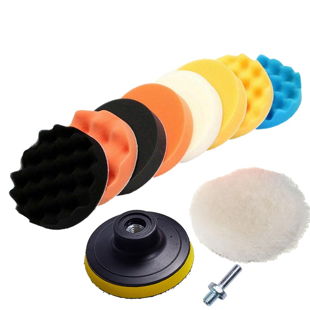 11 Stks/set Spons Auto Polijstmachine Foam Waxen P... – Grandado