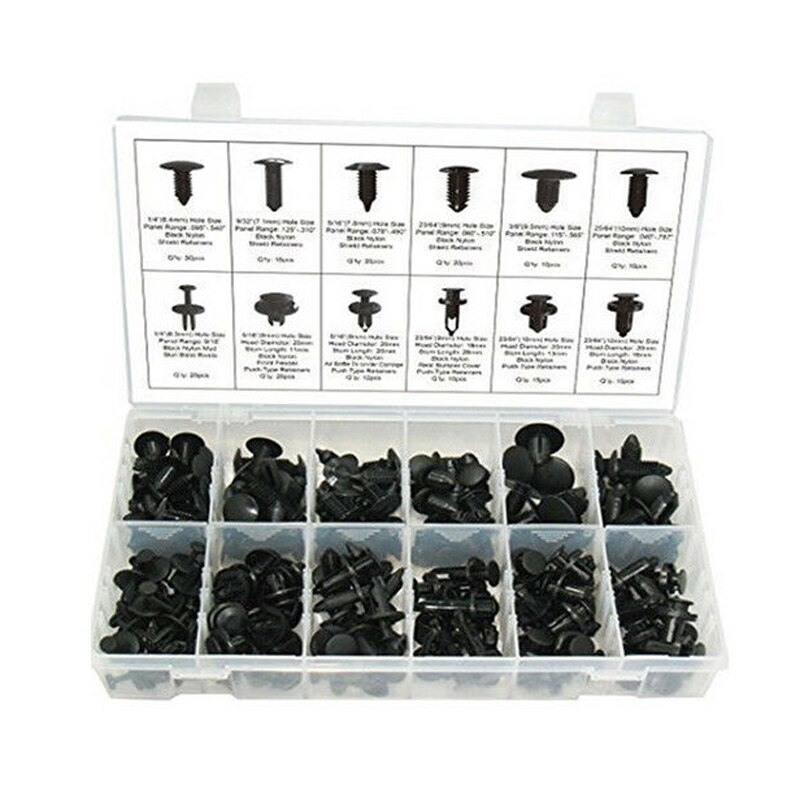 Push Pin Rivet clip Fasteners Plastic Assortment R... – Grandado