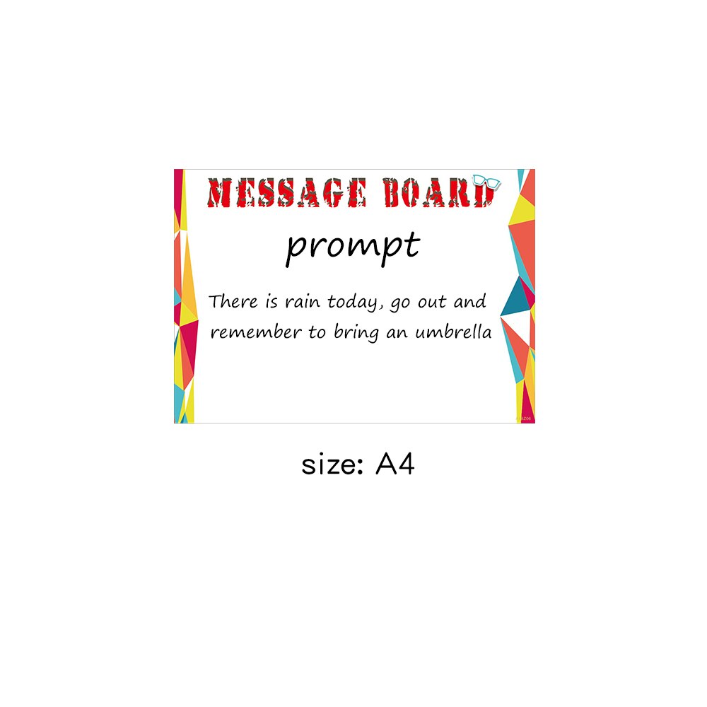 A4 Uitwisbare Magnetische Whiteboard Kantoor Opmer... – Grandado