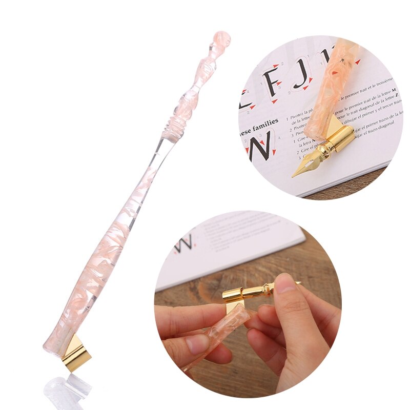 Dip Pen Nib Holder Resin Calligraphy Pen Nib Holde... – Grandado