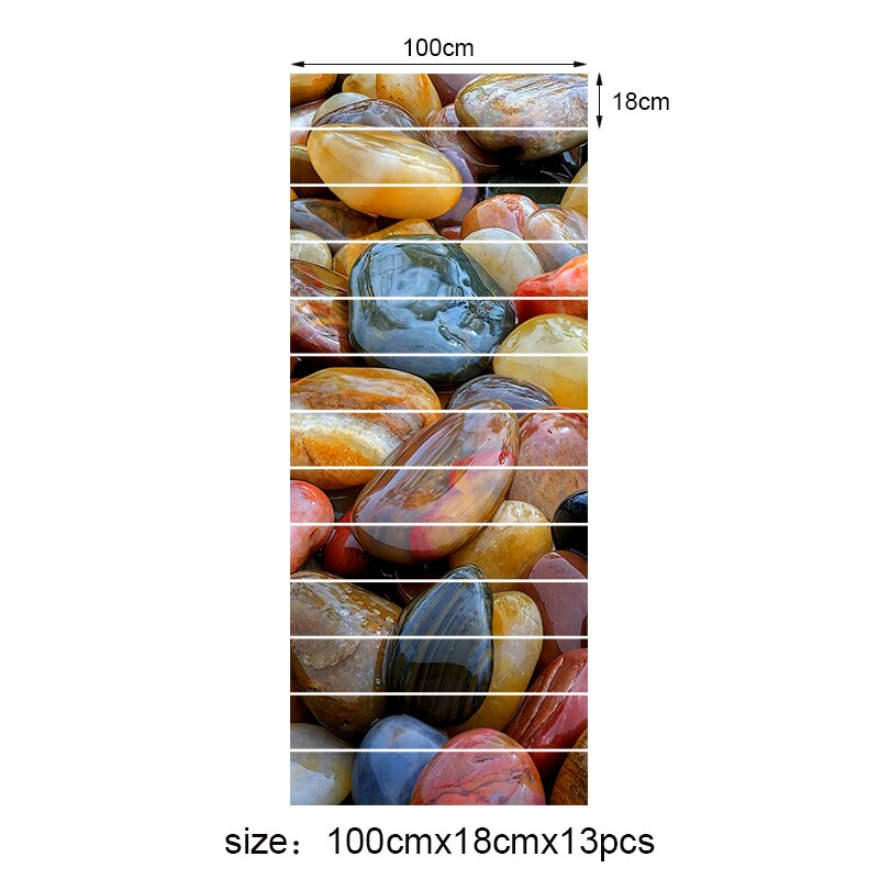 13 Pcs Stair Sticker Picture Colorful Stone Paper ... – Vicedeal