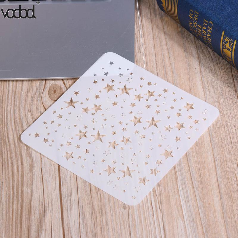 Theme Hollow Ruler Embossing Die Template Star DIY... – Grandado