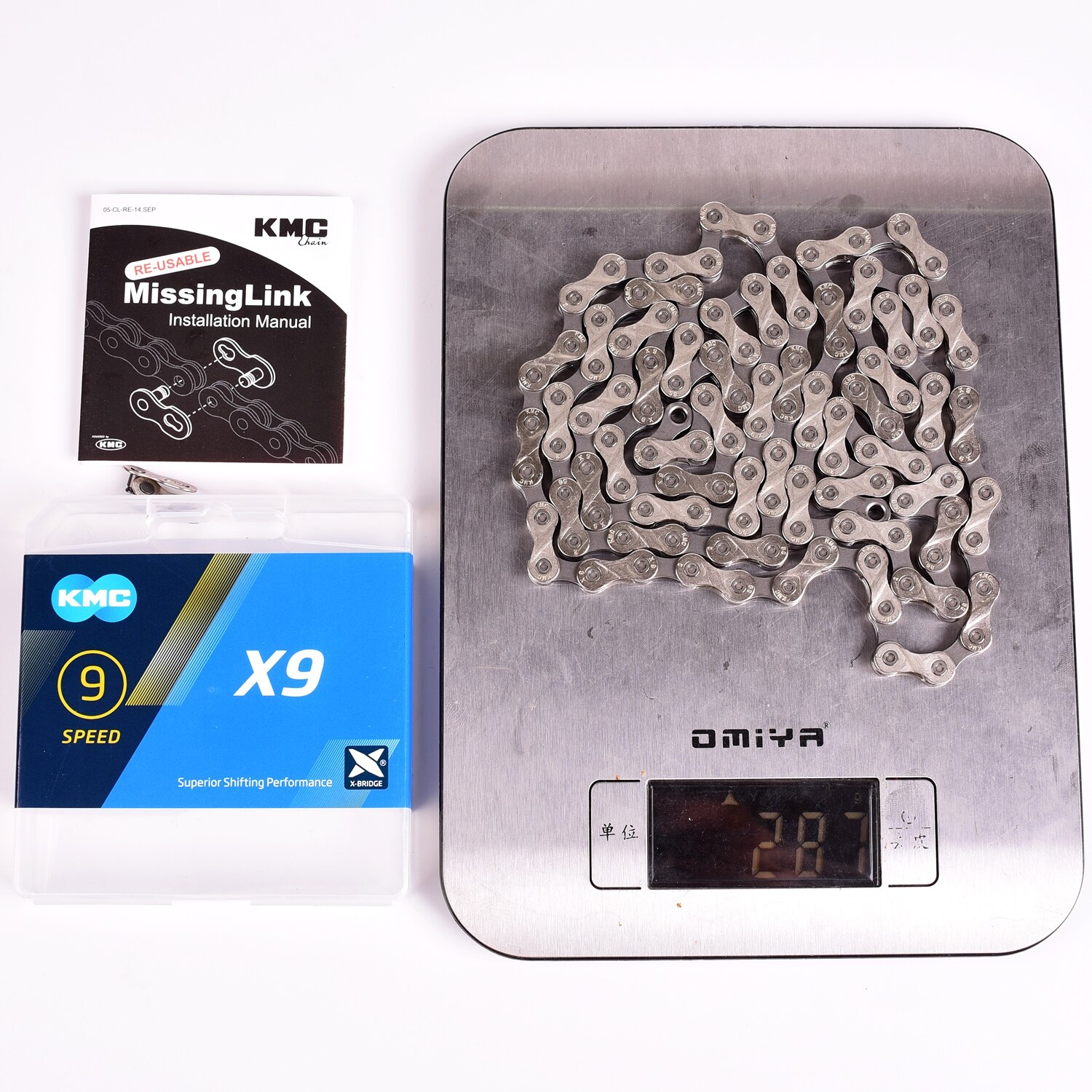 Kmc X9 X9.93 Mtb Racefiets Zilver/Grijs Chain 116L... – Vicedeal