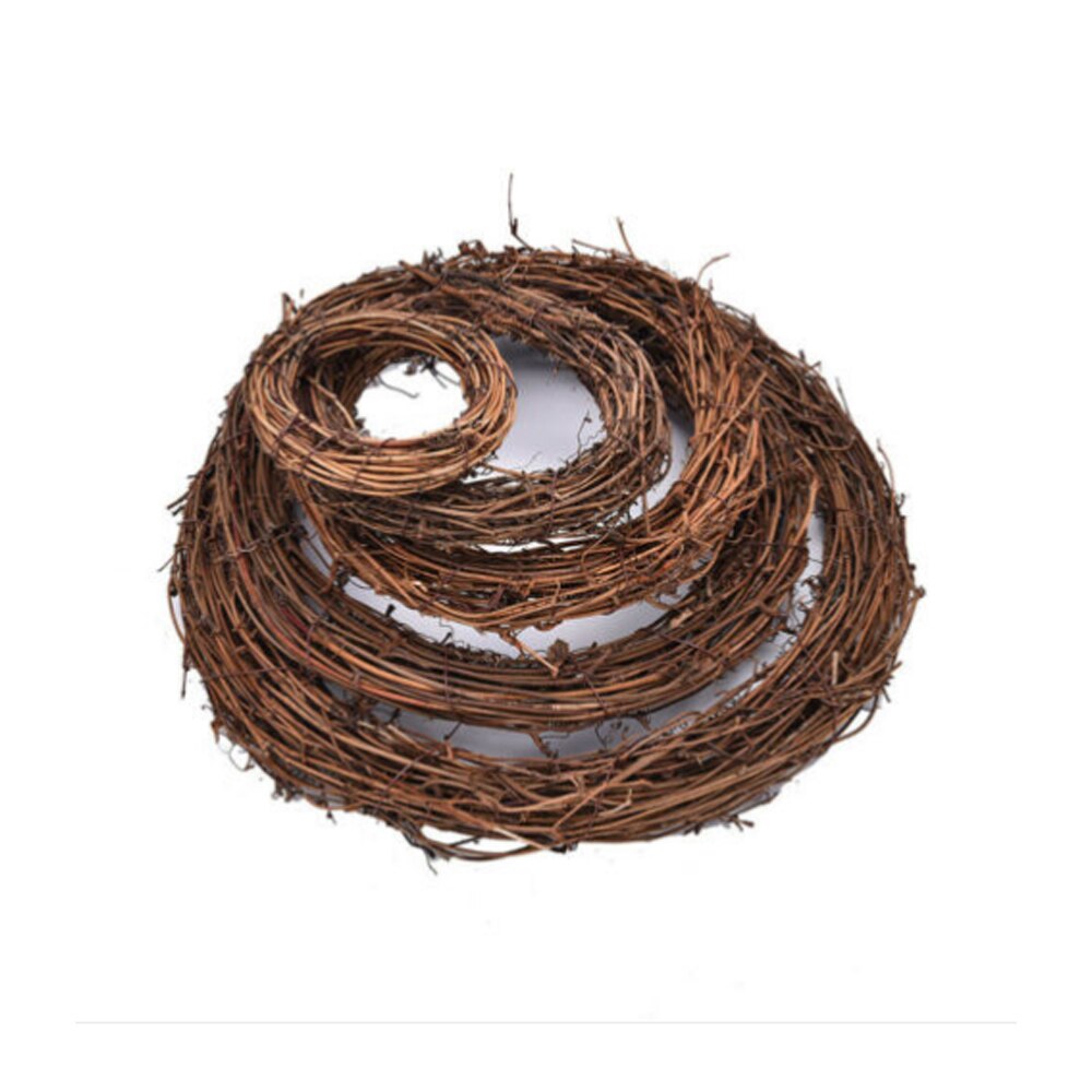 Christmas Artificial Vine Ring Natural Wreath Ratt... – Grandado