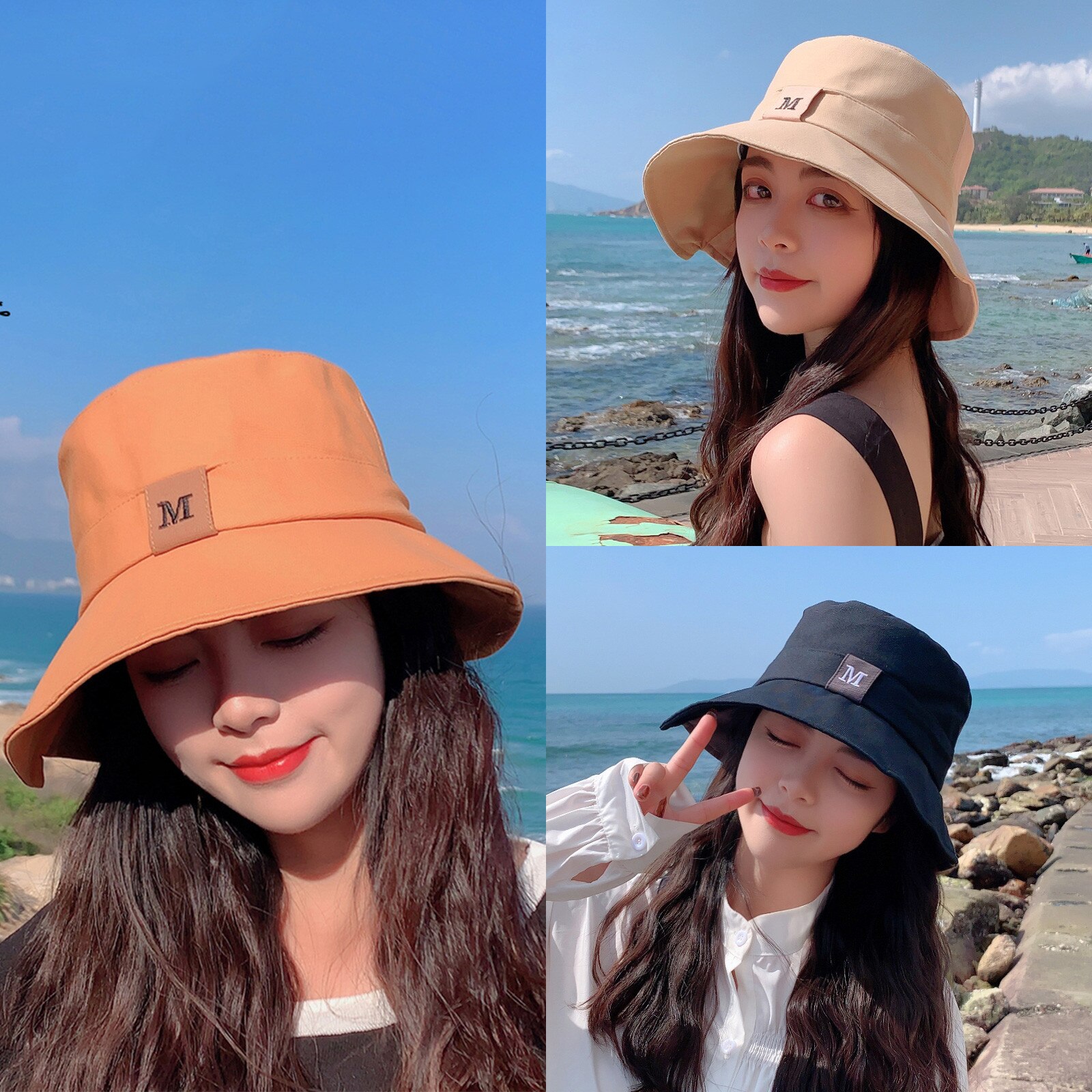 Effen Hoed Emmer Hoed Unisex Bob Caps Hip Hop Mann... – Vicedeal