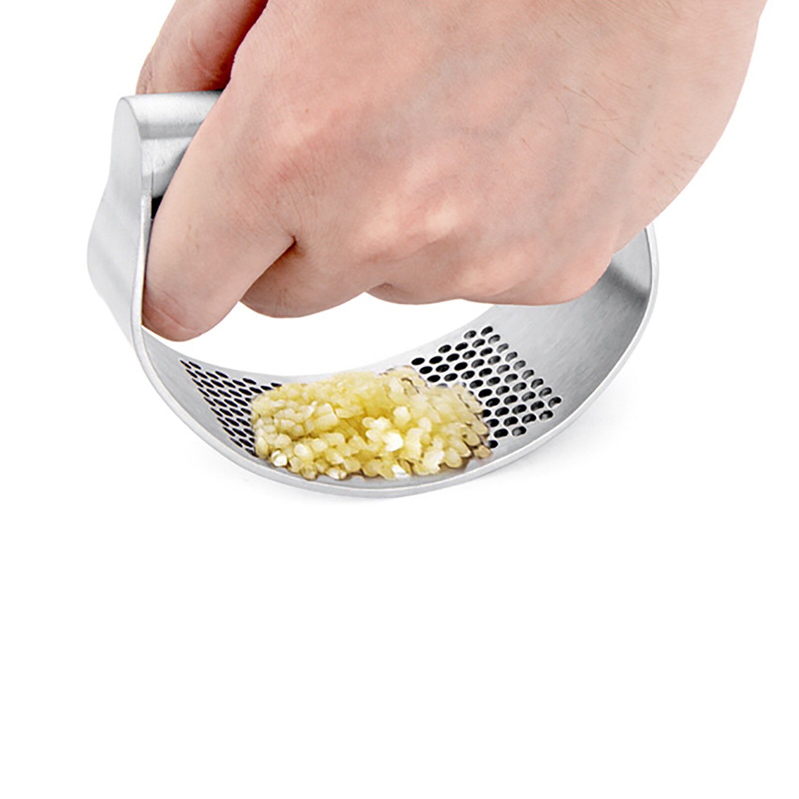 Stainless Steel Garlic Press Rocker Manual Garlic ... – Grandado