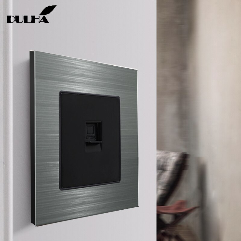 Computer Wall Ethernet Socket, Luxurious Satin Met... – Grandado