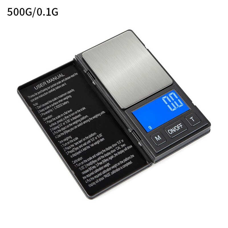 Pocket scale 500/200g/300g/100g/0.01g Mini jewelry... – Grandado