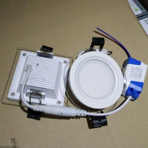Dimmable LED Panel Downlight Super Bright Glass Sq... – Grandado
