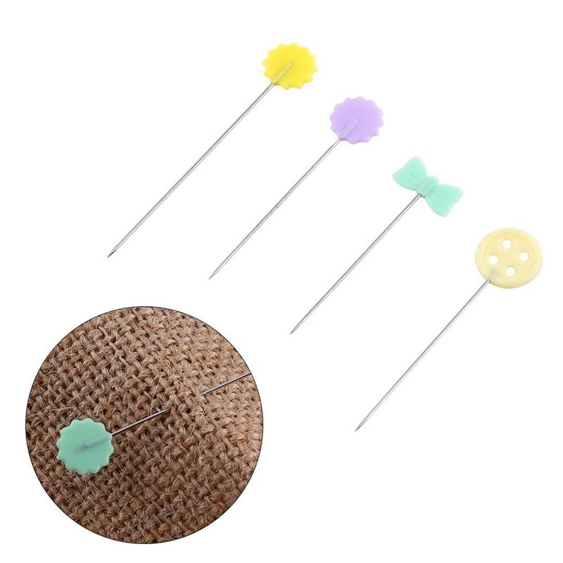 200 Flower Head Patchwork Pins DIY Sewing Straight... – Vicedeal