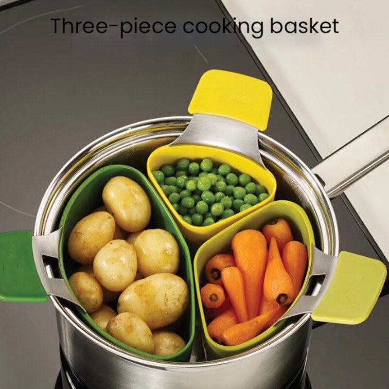 3 Pcs/Set Steamer Basket Cooker Instant Pot For Co... – Grandado