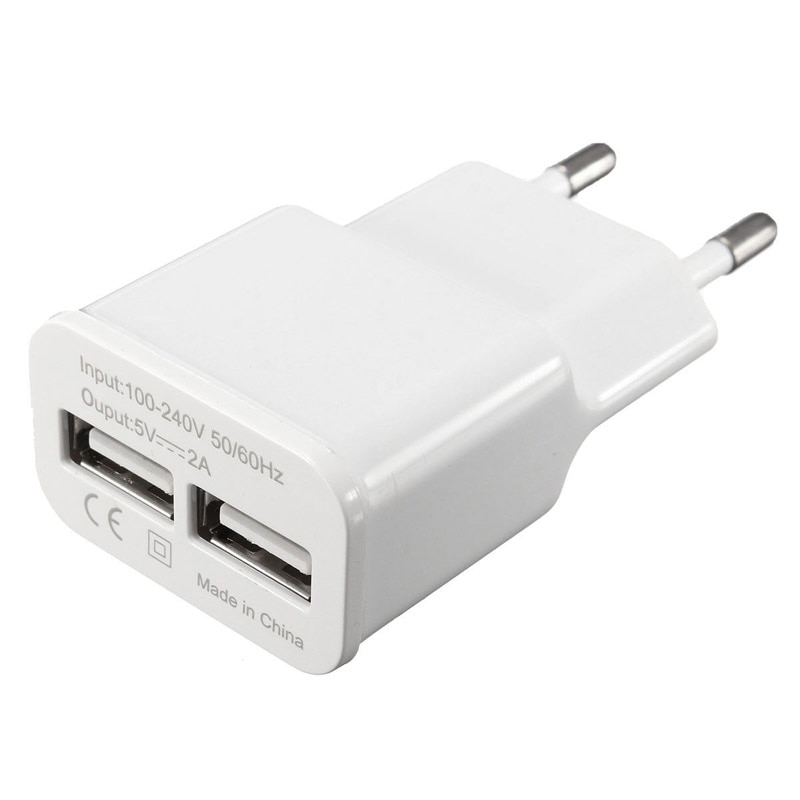 EU Plug 5V 2A Dual Ports USB Charging Plug Connect... – Vicedeal