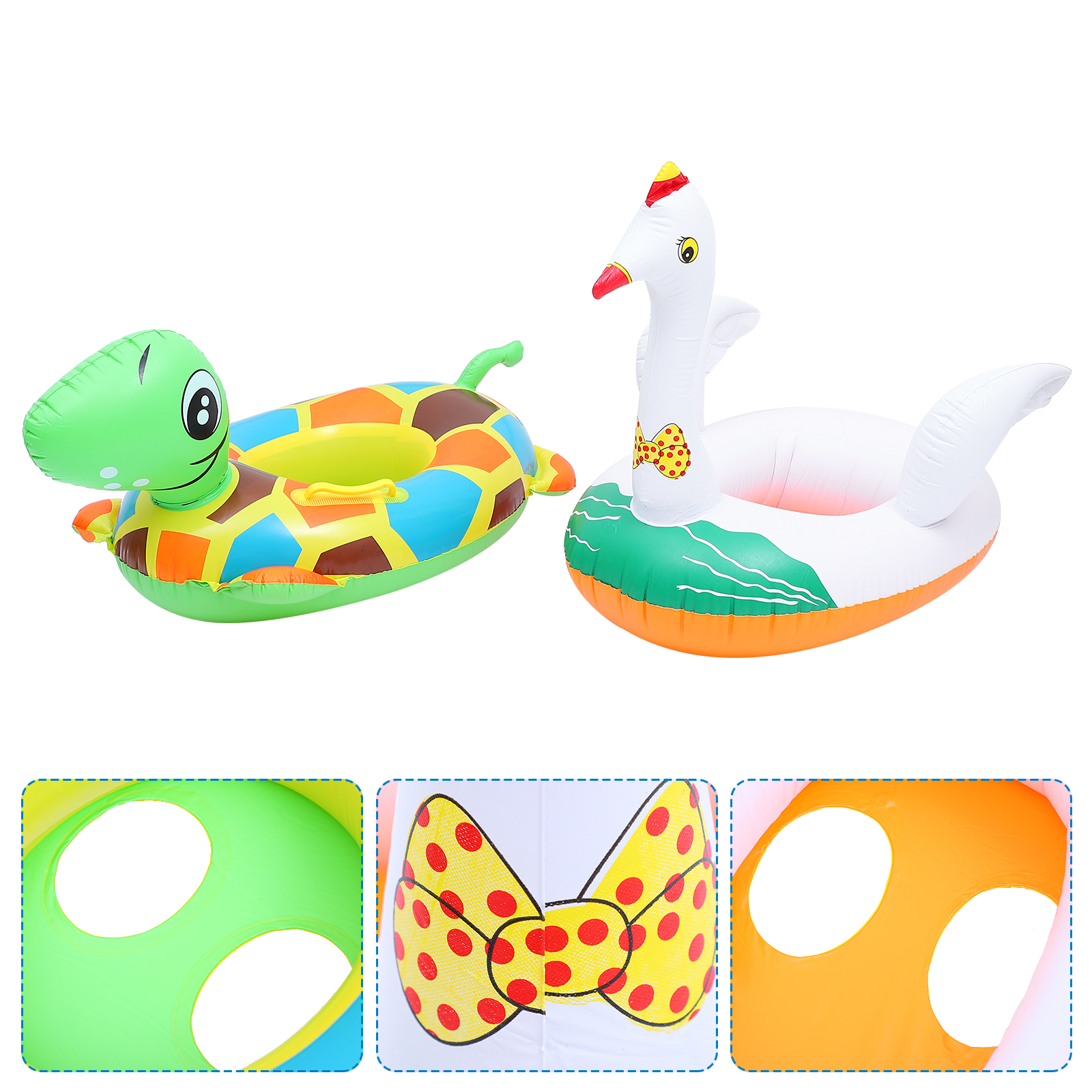 2pcs Baby Swimming Ring Summer Float Seat Animal B... – Grandado