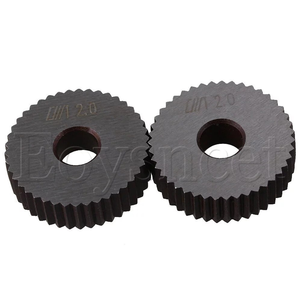 2 x Metal Straight Coarse Linear Knurl 2mm Pitch S... – Grandado