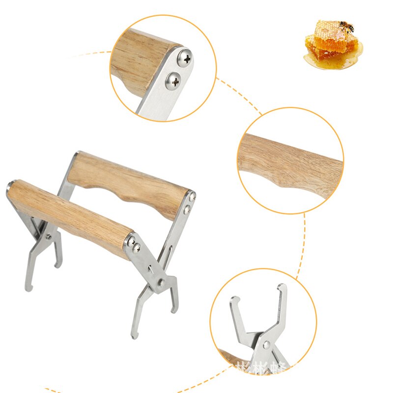 Wooden Bee Hive Frame Holder Grip Tool Beekeeper E... – Grandado