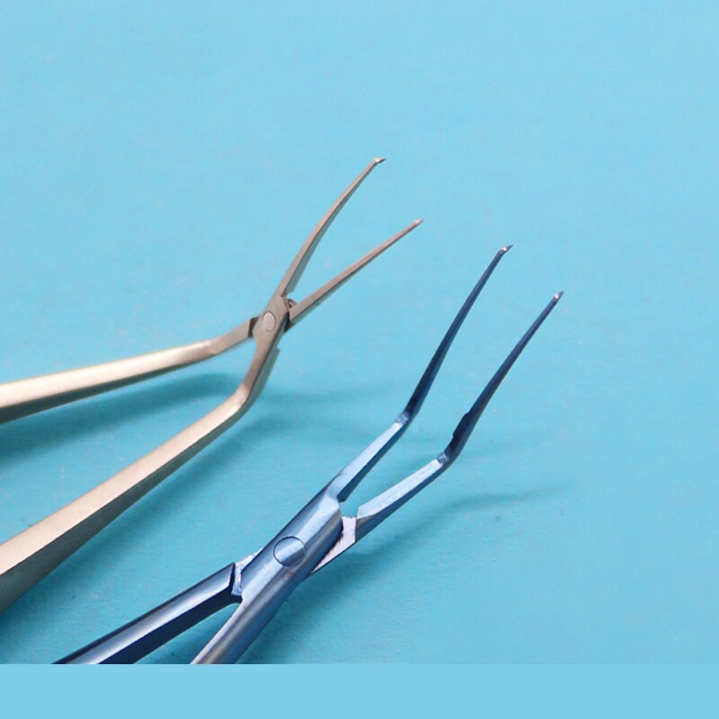 Titanium alloy microscopic capsulotomy forceps cur... – Grandado