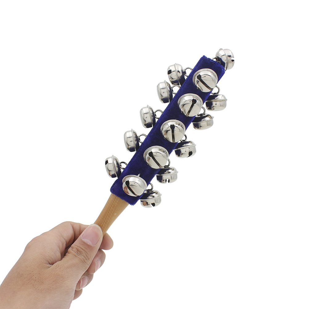 Handheld Bell Jingle Stick with Wooden Handle Chil... – Grandado