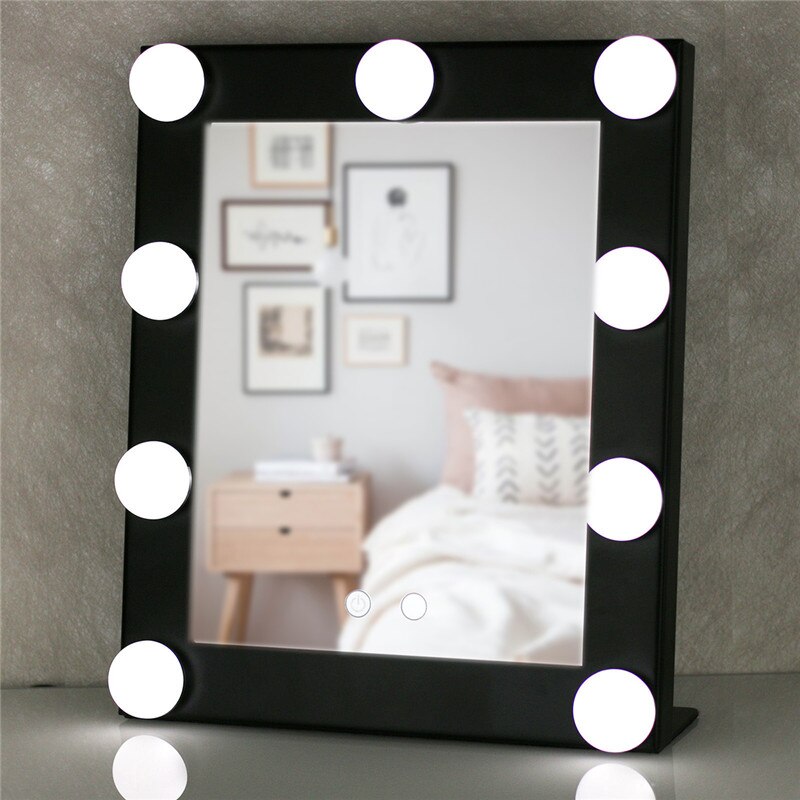 Vanity Tabletops Lighted Makeup Mirror With 9 LED ... – Vicedeal
