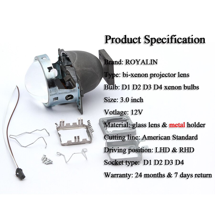 ROYALIN Car Bi Xenon Projector Headlights for Q5 K... – Grandado