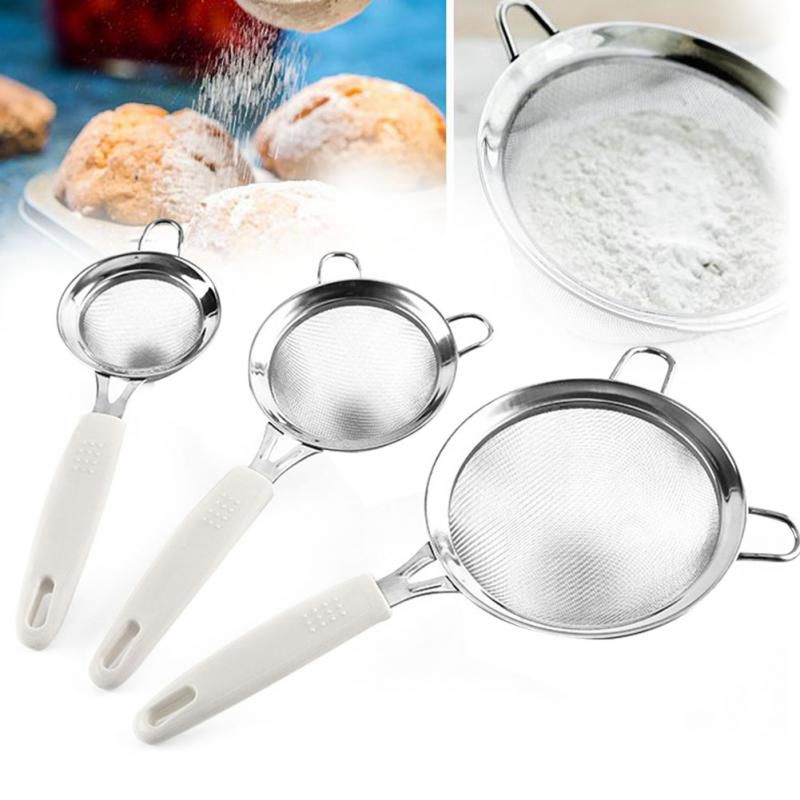 Stainless Steel Sieve Home Baking Handheld Powder ... – Grandado
