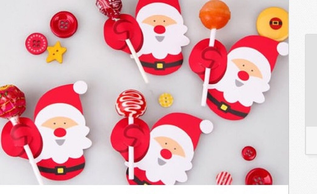 50x Christmas Xmas Kerstman Pinguïn Diy Lolly Stok... – Grandado