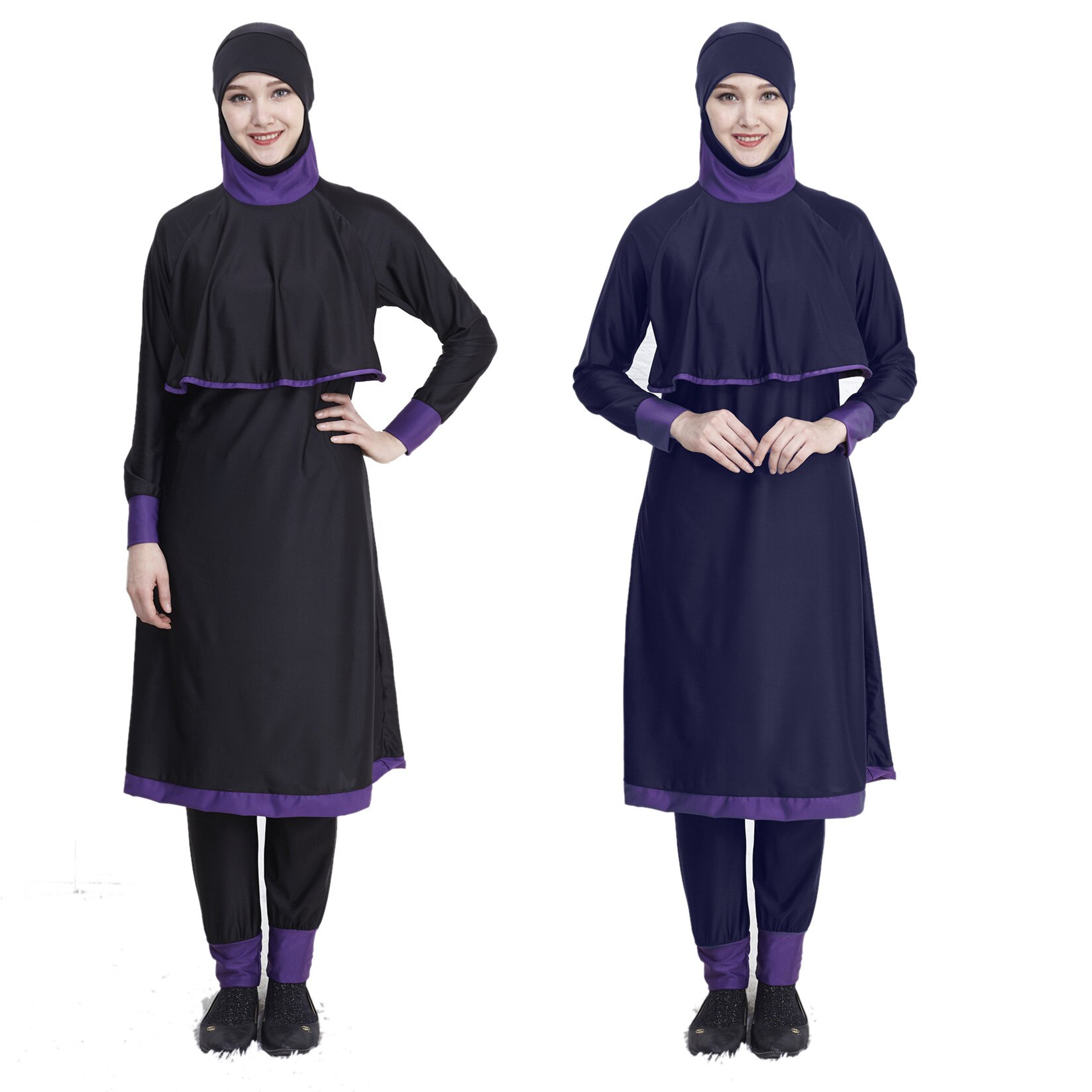 Islamitische Vrouwen Badpakken Hijab Hooded Lange ... – Vicedeal