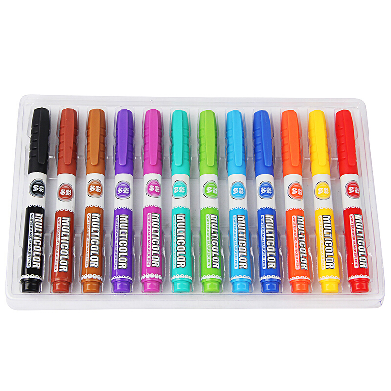BAOKE 12 Kleur Whiteboard Marker voor Kantoor Werk... – Vicedeal
