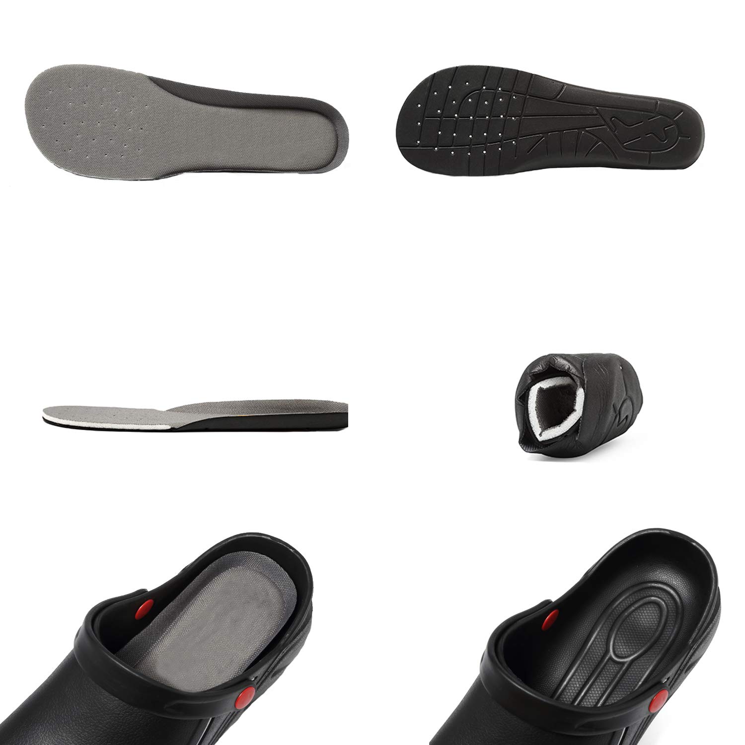 YEINSHAARS EVA Chef Shoes Non-slip Waterproof Oil-... – Grandado