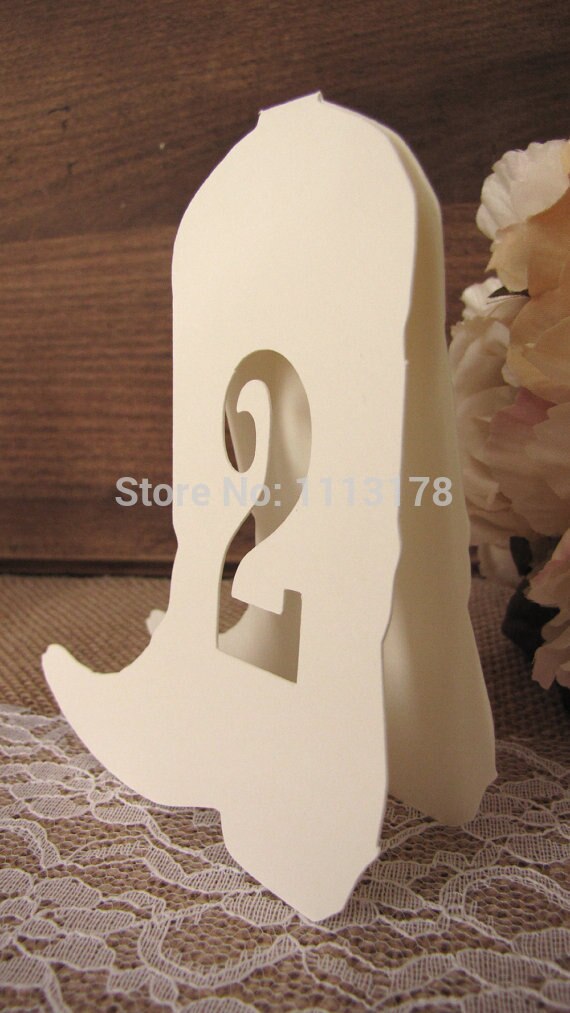 Country wedding table numbers - Western Cowboy wed... – Vicedeal