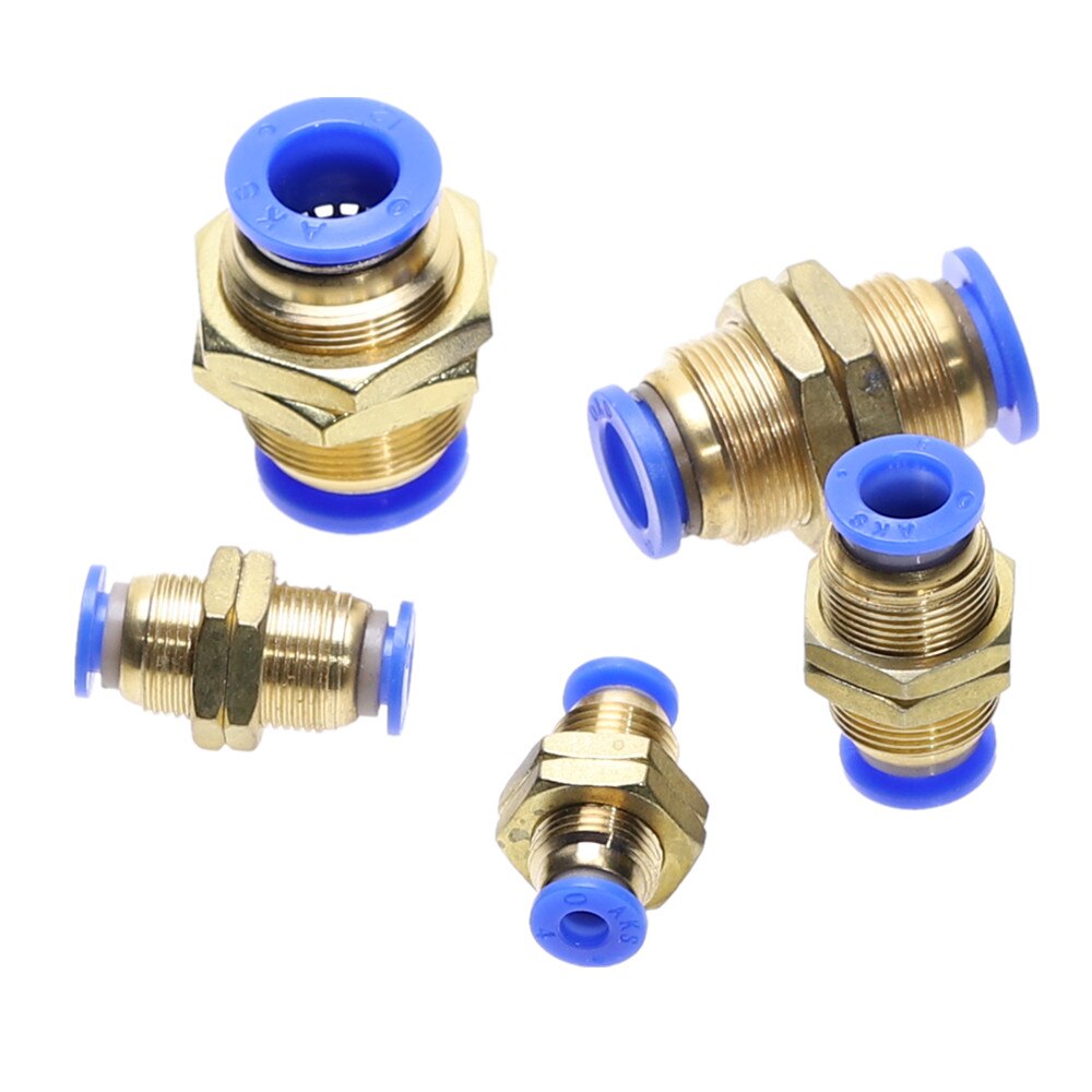 Pneumatic Straight Bulkhead Union PM 4mm-12mm OD H... – Grandado