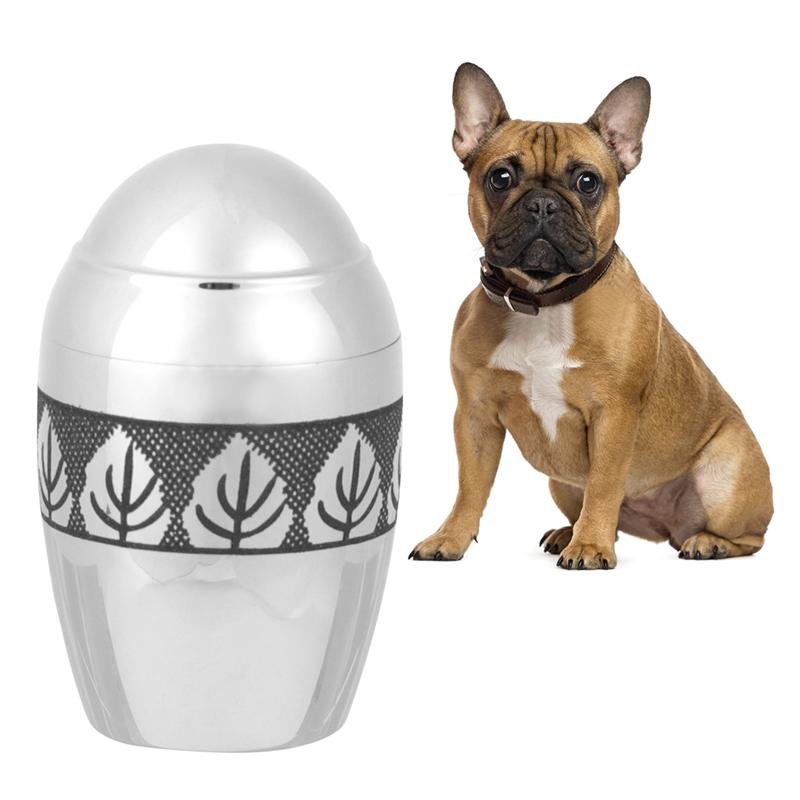 Pet Stainless Steel Cinerary Funerary Urn Jar Leav... – Vicedeal