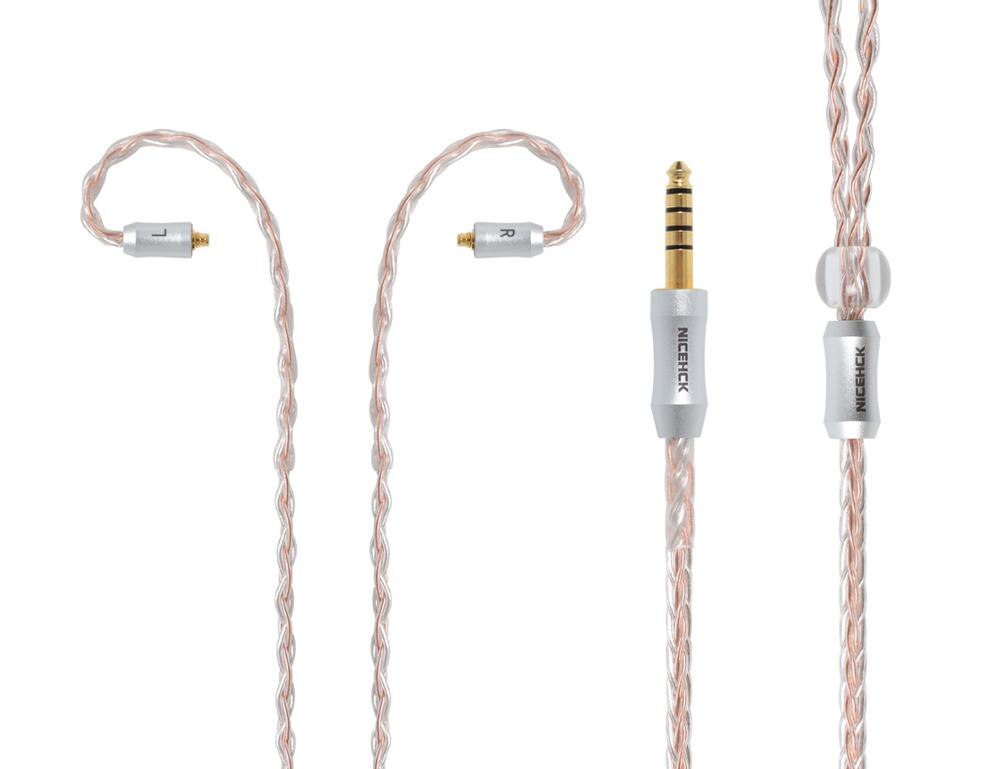 NICEHCK 8 Core Copper Silver Mixed Cable MMCX/2Pin... – Grandado