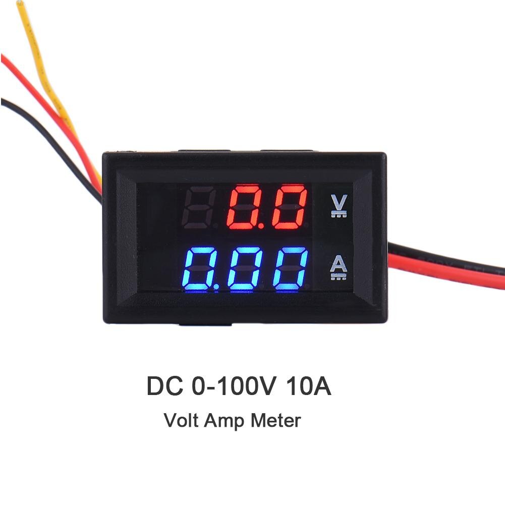DC 100V 10A Mini LED Blue & Red Dual Display Digit... – Grandado