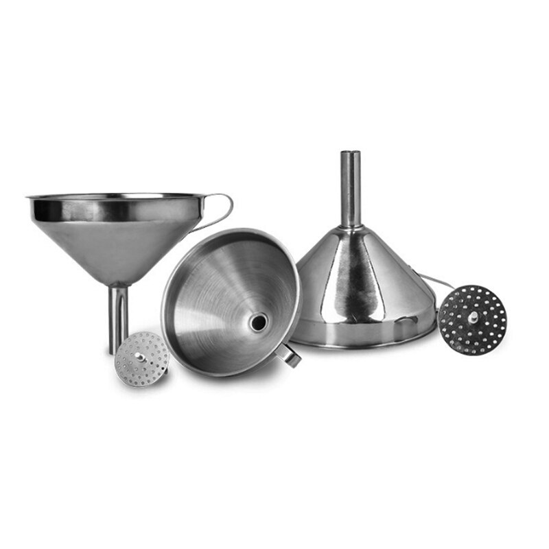 Stainless Steel Funnel Kitchen Oil Liquid Funnel M... – Grandado