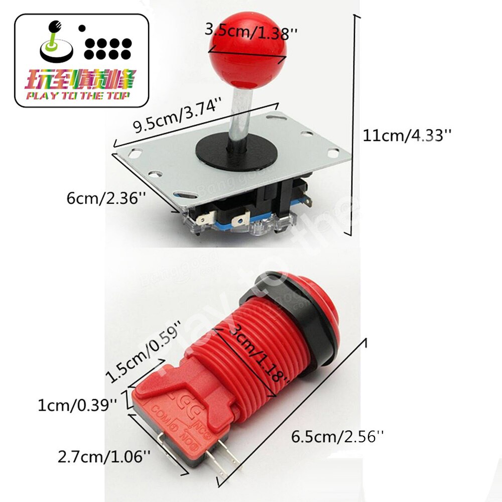 Arcade DIY Set Kit Video Games with copy sanwa Joy... – Grandado