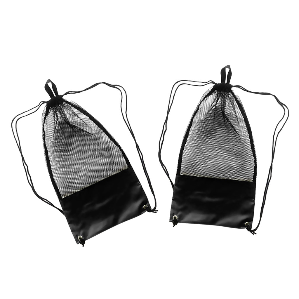 Pack 2 Black Scuba Diving Snorkel Swim Fins Mesh D... – Vicedeal