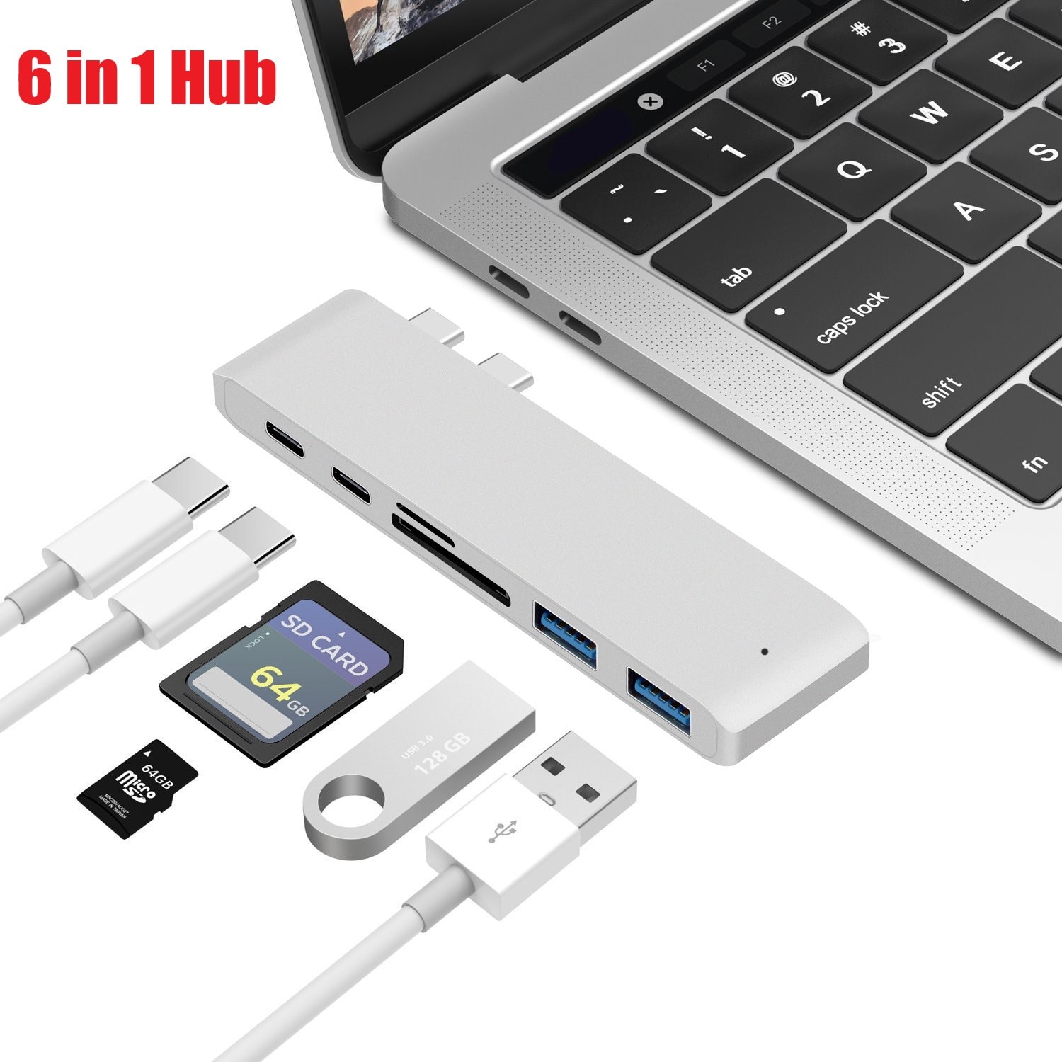 Onvian USB C Hub USB 3,1 Typ-C Hub Zu HDMI Adapter... – Vicedeal