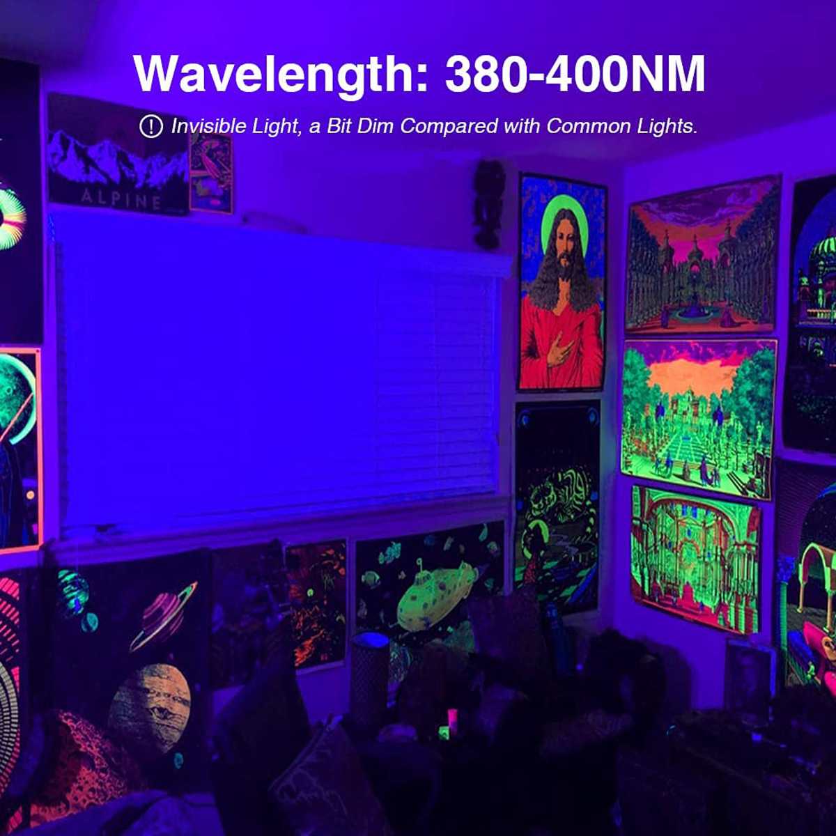 380nm 400nm LED UV Floodlight AC90-265V Waterproof... – Grandado