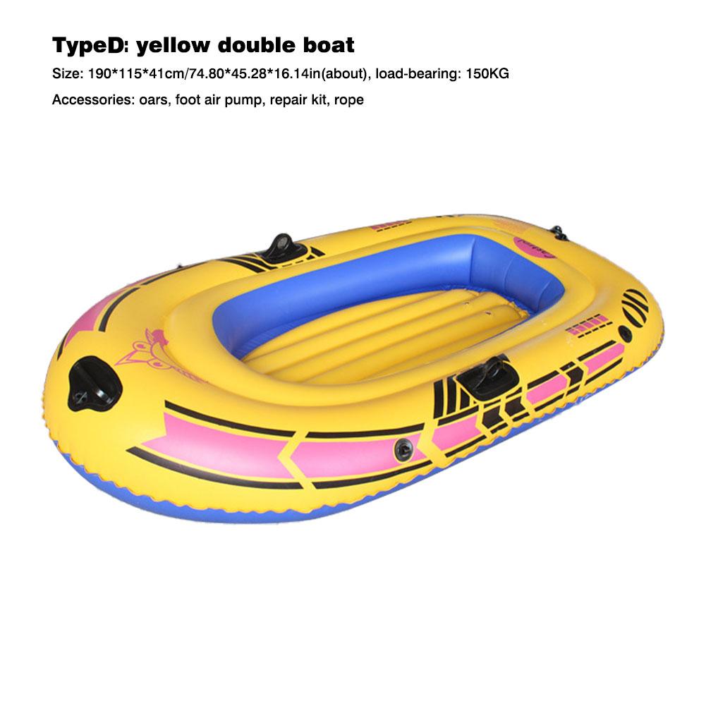 1/2/3 Person Inflatable Boat Blow Up Raft Set With... – Grandado