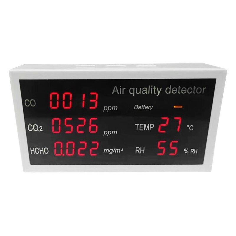 5-in-1 Indoor Air Sensor HCHO/TVOC/AQI/CO / CO2 Me... – Vicedeal