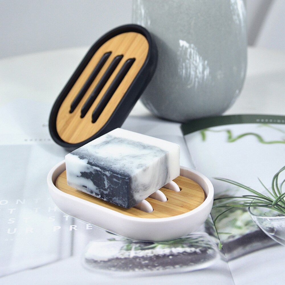 Bathroom Shower Plate Tray Nature Bamboo Soap Dish... – Vicedeal