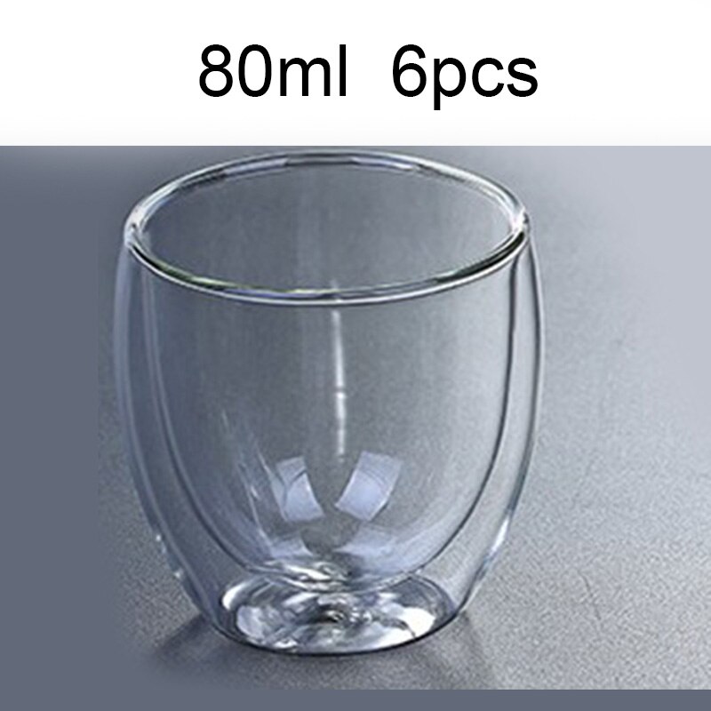 Tasse en verre à Double paroi, tasse à thé, café, ... – Grandado