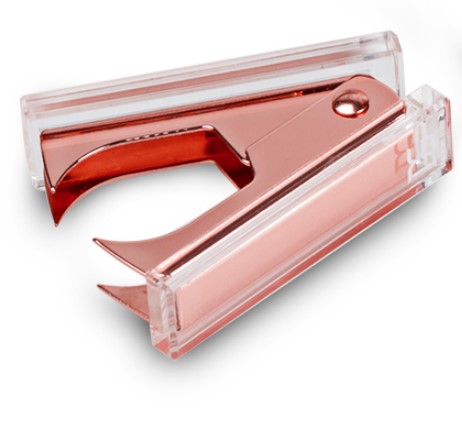 rose Gold Stapler and Staple Remover Set + solar e... – Vicedeal
