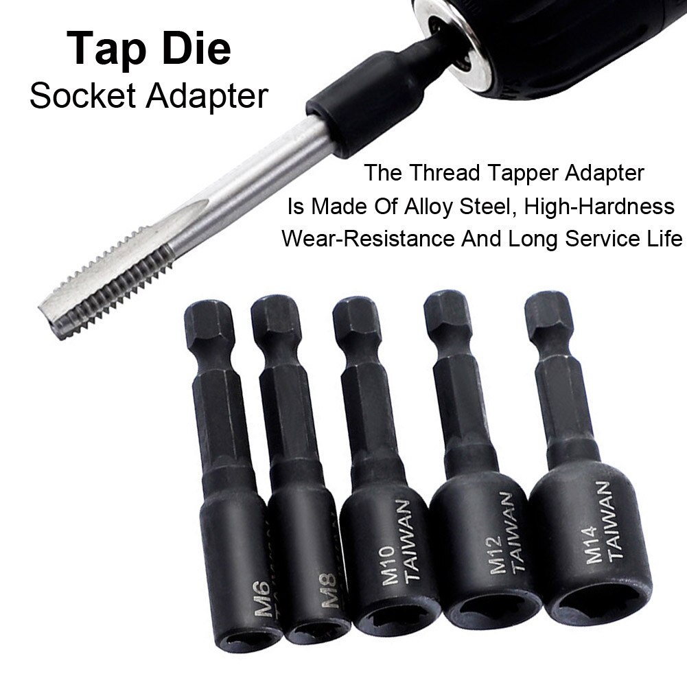 7 Stks/set Schroef Tap Socket Adapter 1/4 "Hex Sha... – Vicedeal