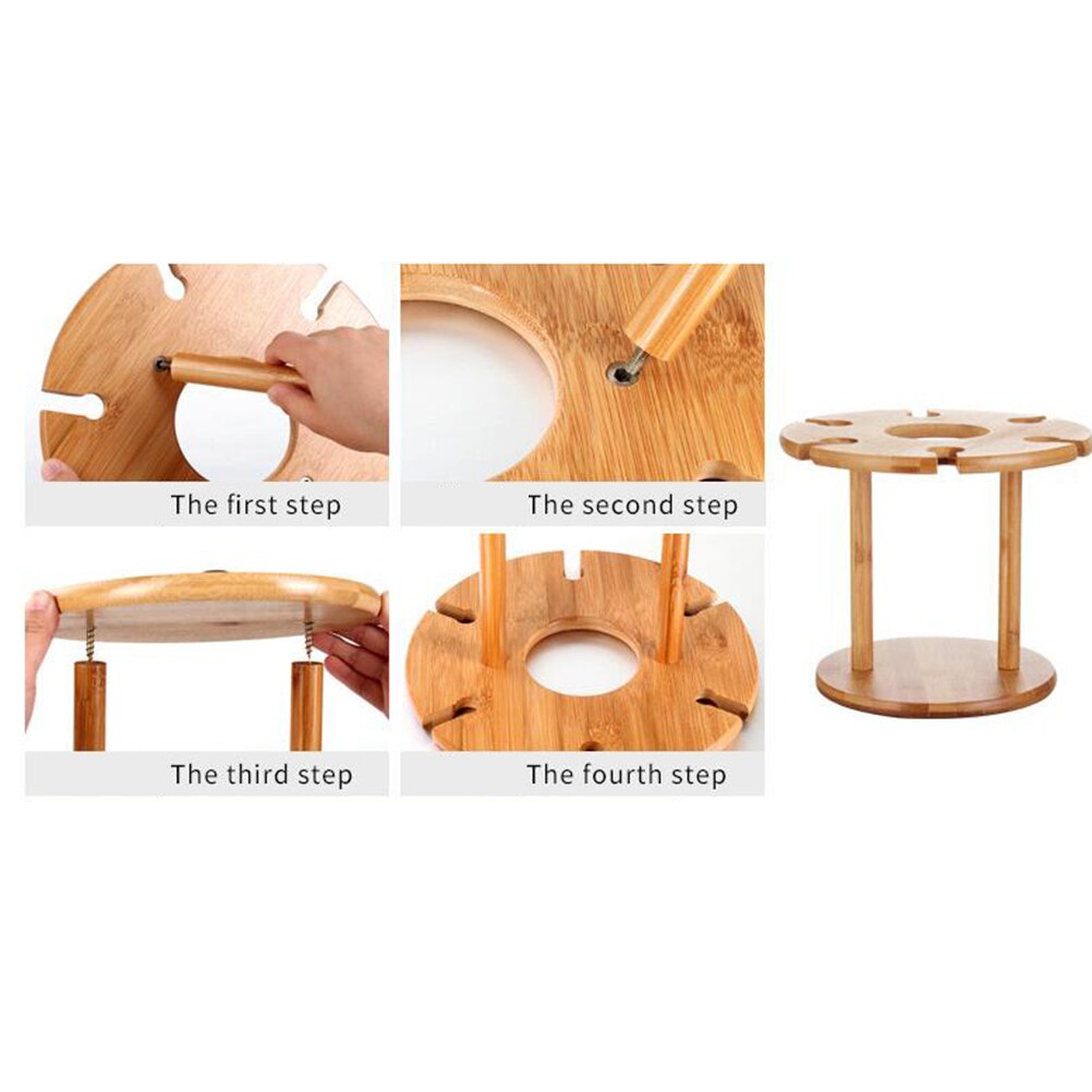 1 Set Wine Glass Drying Rack and Bottle Holder Tab... – Grandado