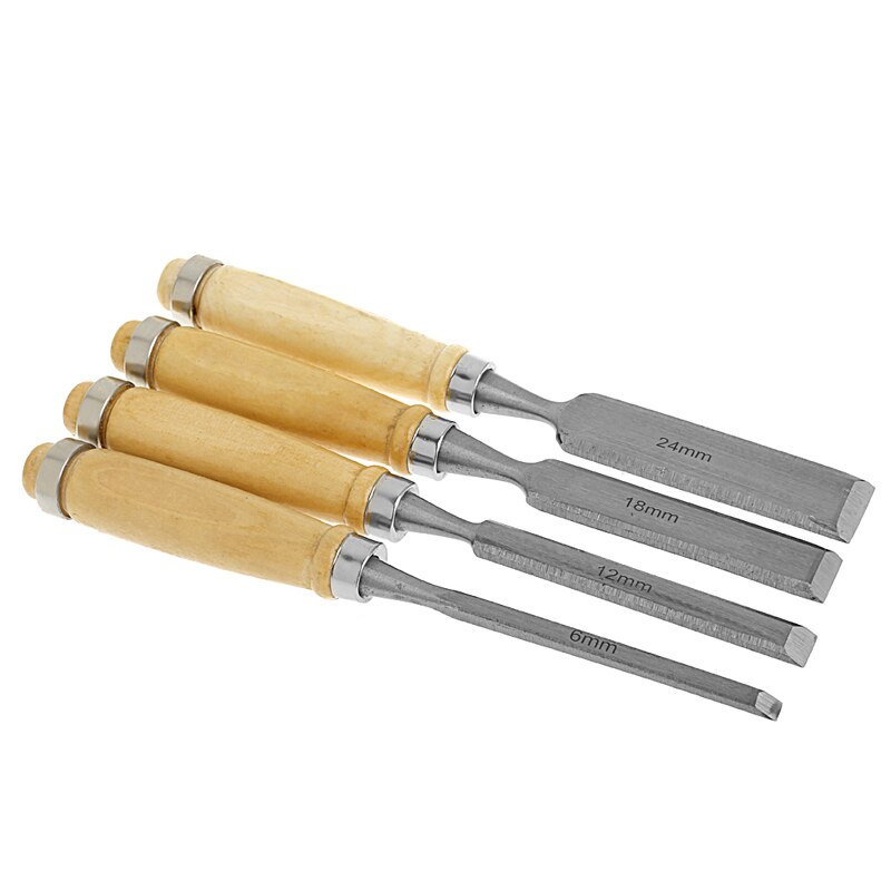 4Pcs/Set Wood Sculpture Flat Chisel DIY Woodworkin... – Grandado