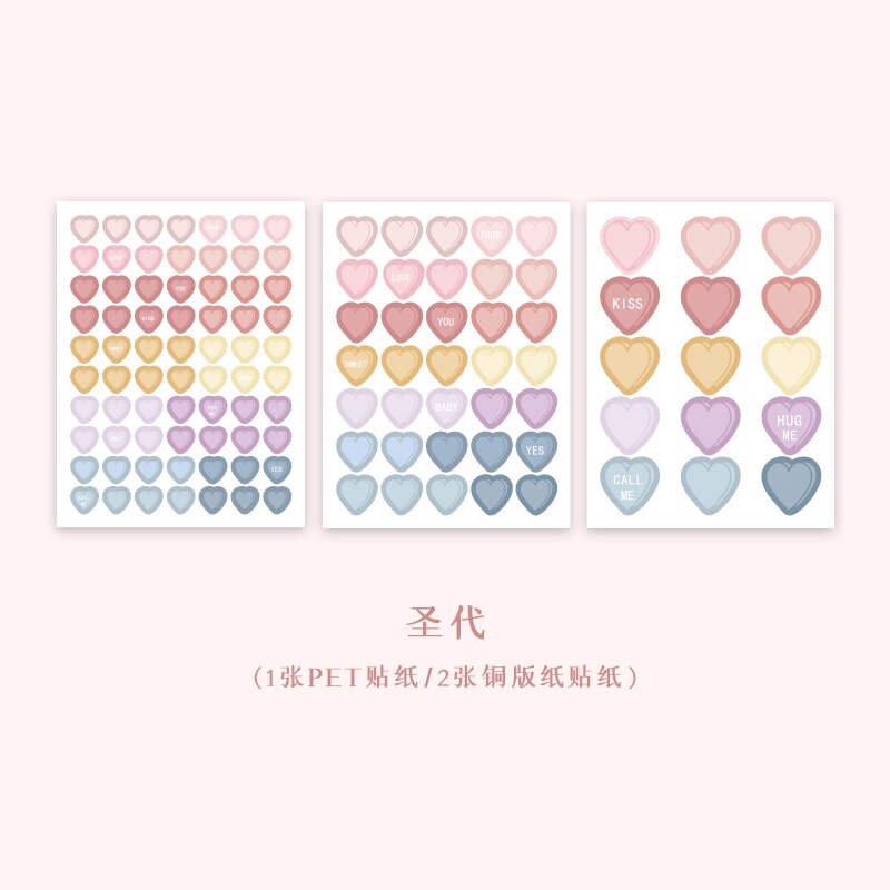BULA 3 sheets Cute Sticky for Diary Deco Kawaii St... – Vicedeal
