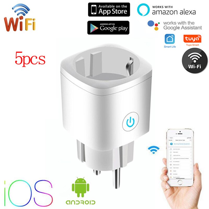 Smart Plug Smart Socket WiFi Socket EU 16A Power M... – Grandado
