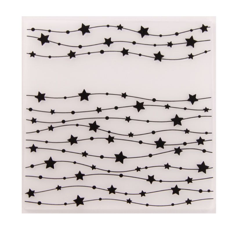 Stars Plastic Embossing Folder Template DIY Scrapb... – Vicedeal