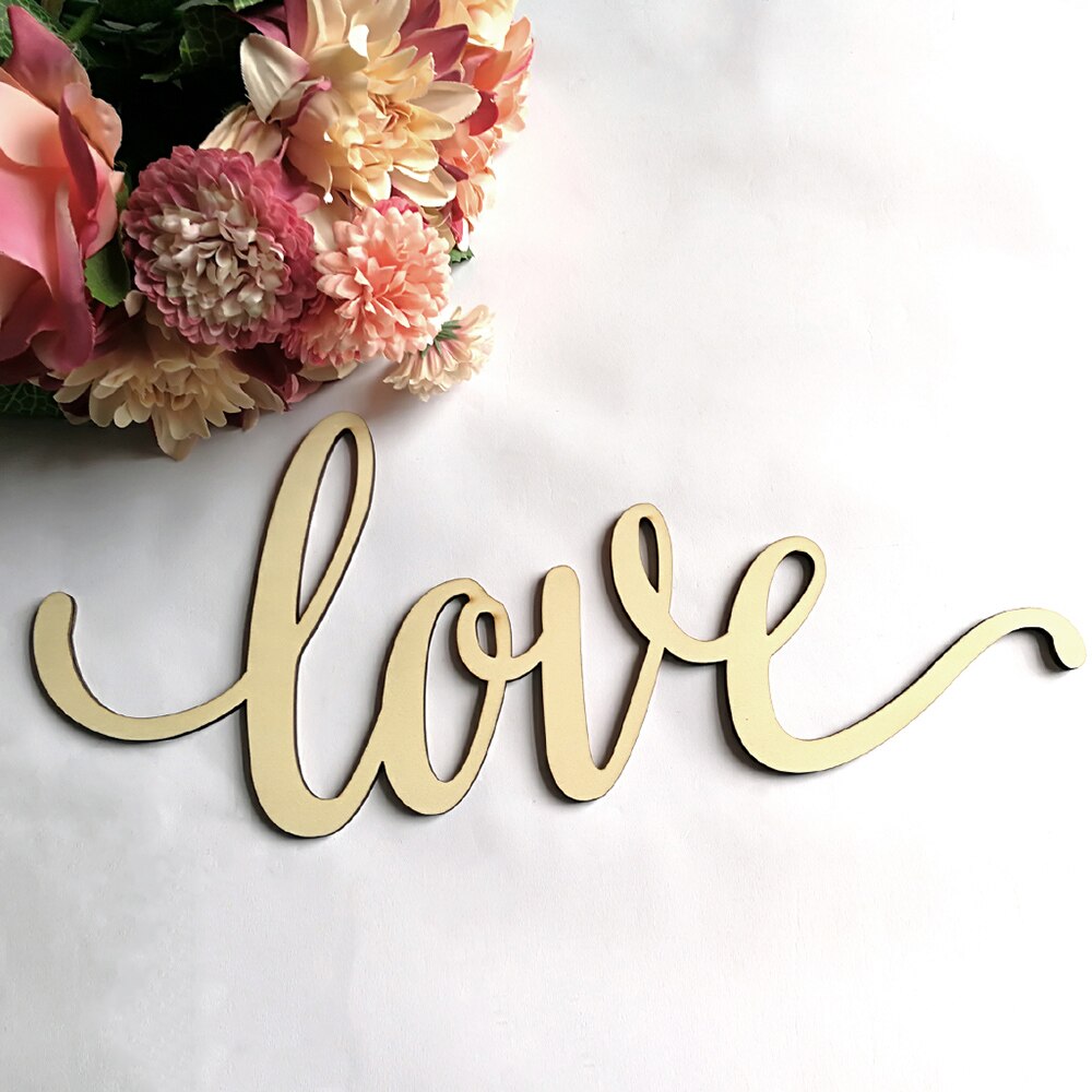 Wood LOVE Sign Cafe Bar Wall Decor Sign Love Hello... – Grandado